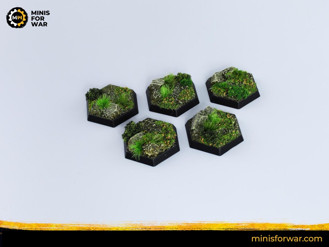 Classic Forest - Hex - Battle Ready Bases for Wargames, Miniatures ...