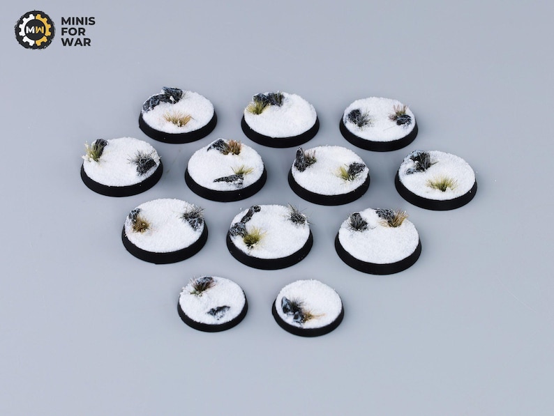 Classic Snow - Battle Ready Bases for Wargames, Miniatures, Figures ...