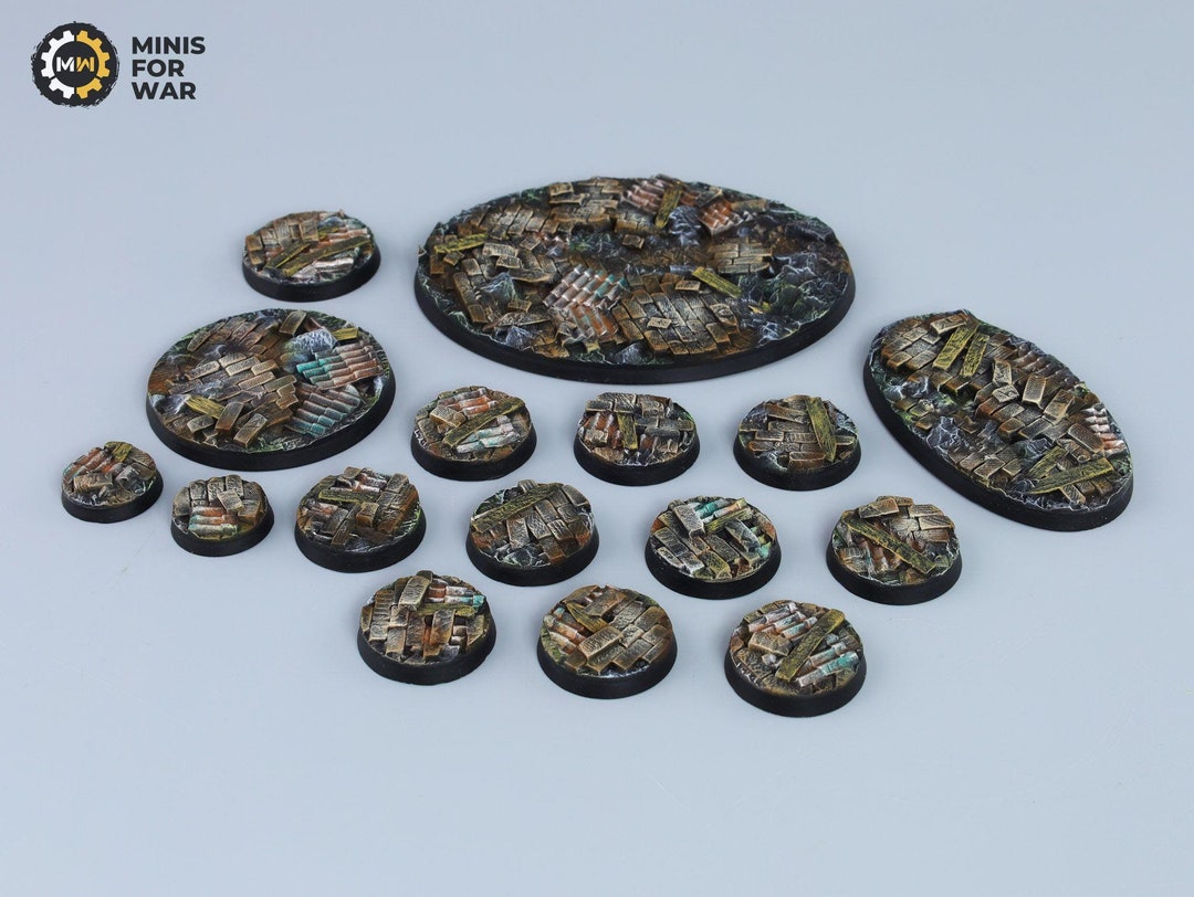 Destroyed Factory - Battle Ready 3D Bases for Wargames, Miniatures ...
