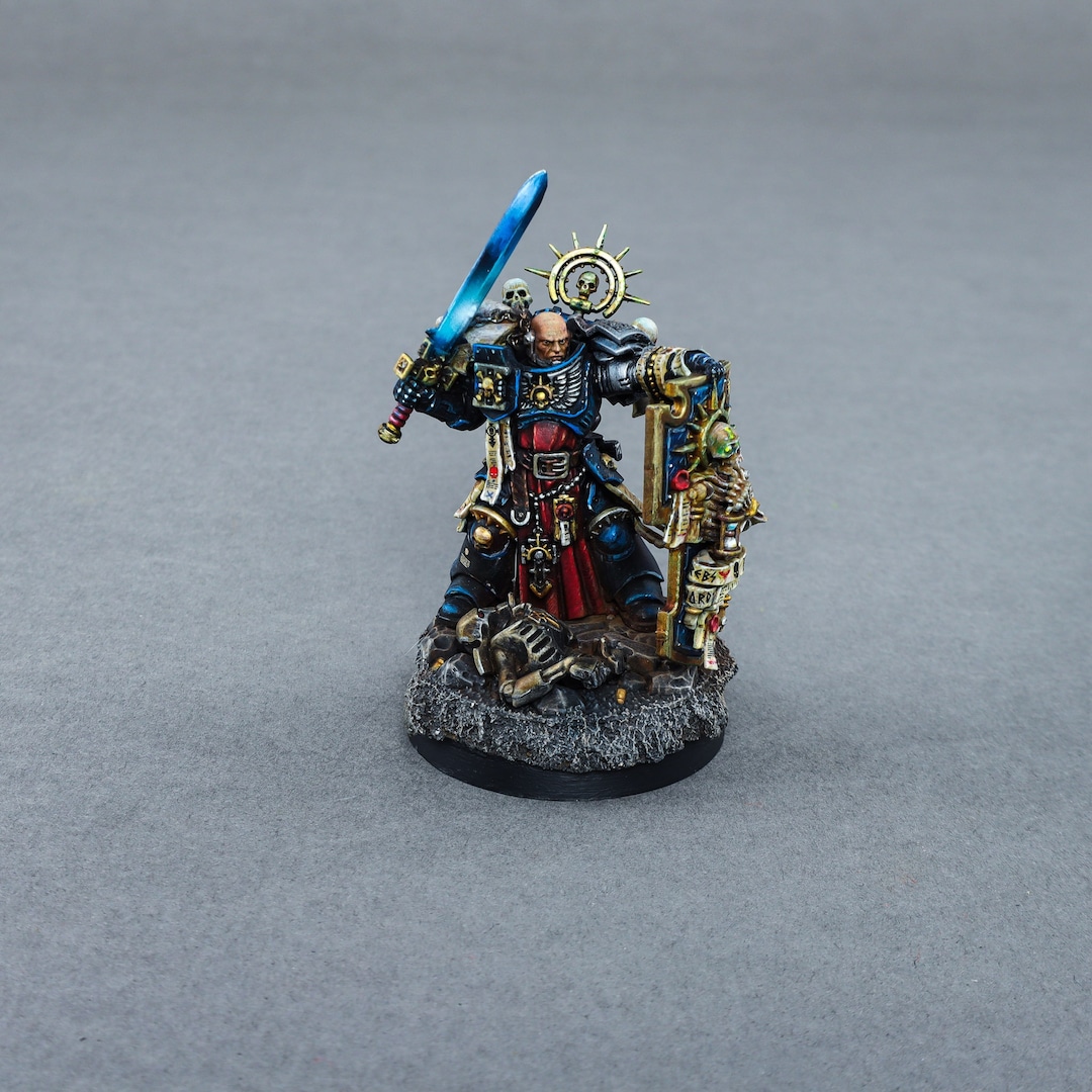 40k Space Marines Primaris Bladeguard Captain PAINTED - Etsy
