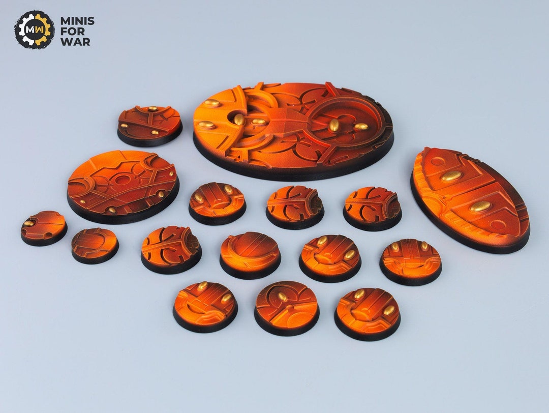 Fire Temple Battle Ready Bases for Wargames, Miniatures, Figures ...