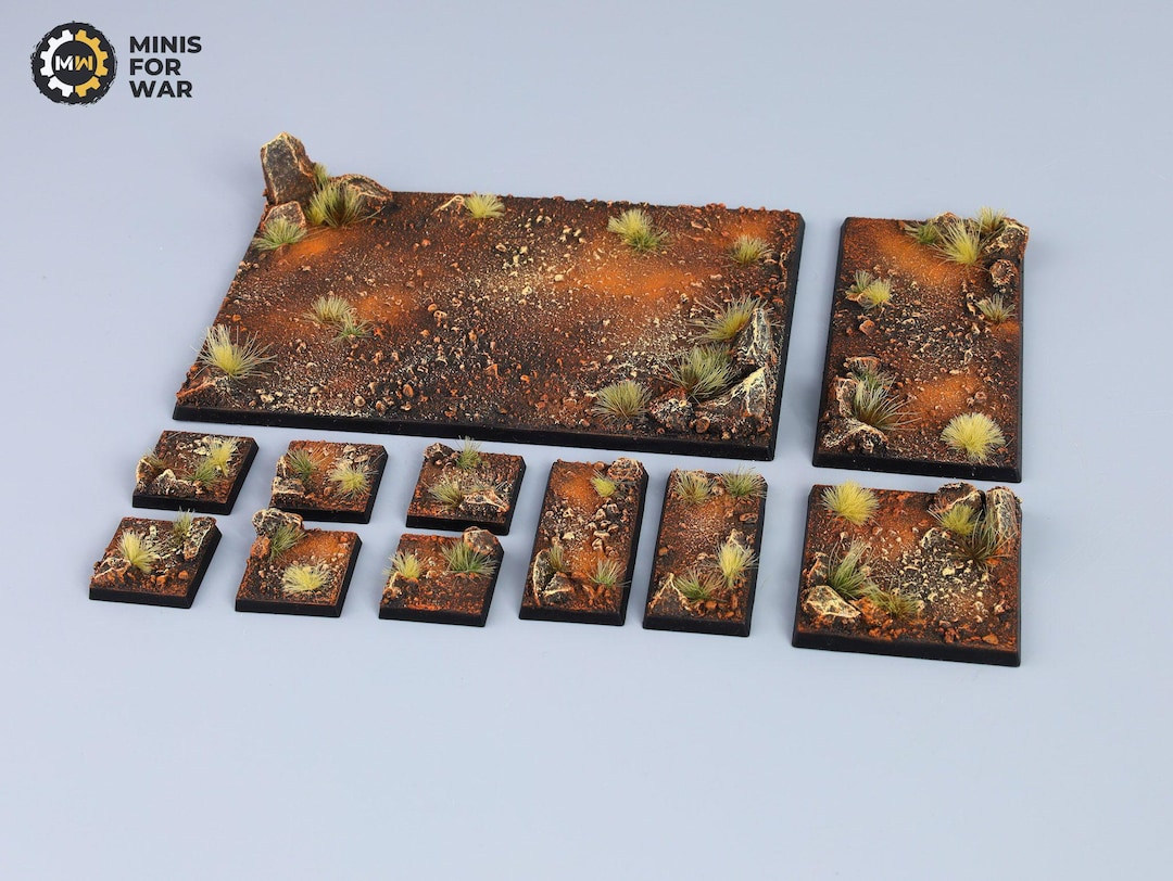 Classic Red Earth - Square - Battle Ready Bases for Wargames ...