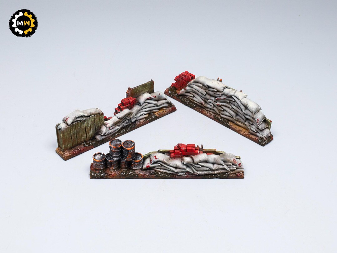 Barricades - Crusade Battlefield - Battle Ready 3D Terrain - Set of 3 ...