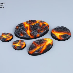 Lava - Battle Ready 3D Bases for Wargames, Miniatures, Figures ...
