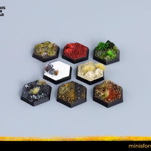 Classic Steppe - Hex - Battle Ready Bases for Wargames, Miniatures ...