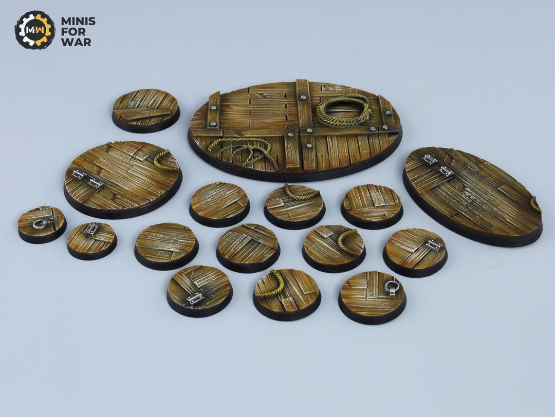 Wood Floor - Battle Ready 3D Bases for Wargames, Miniatures, Figures ...