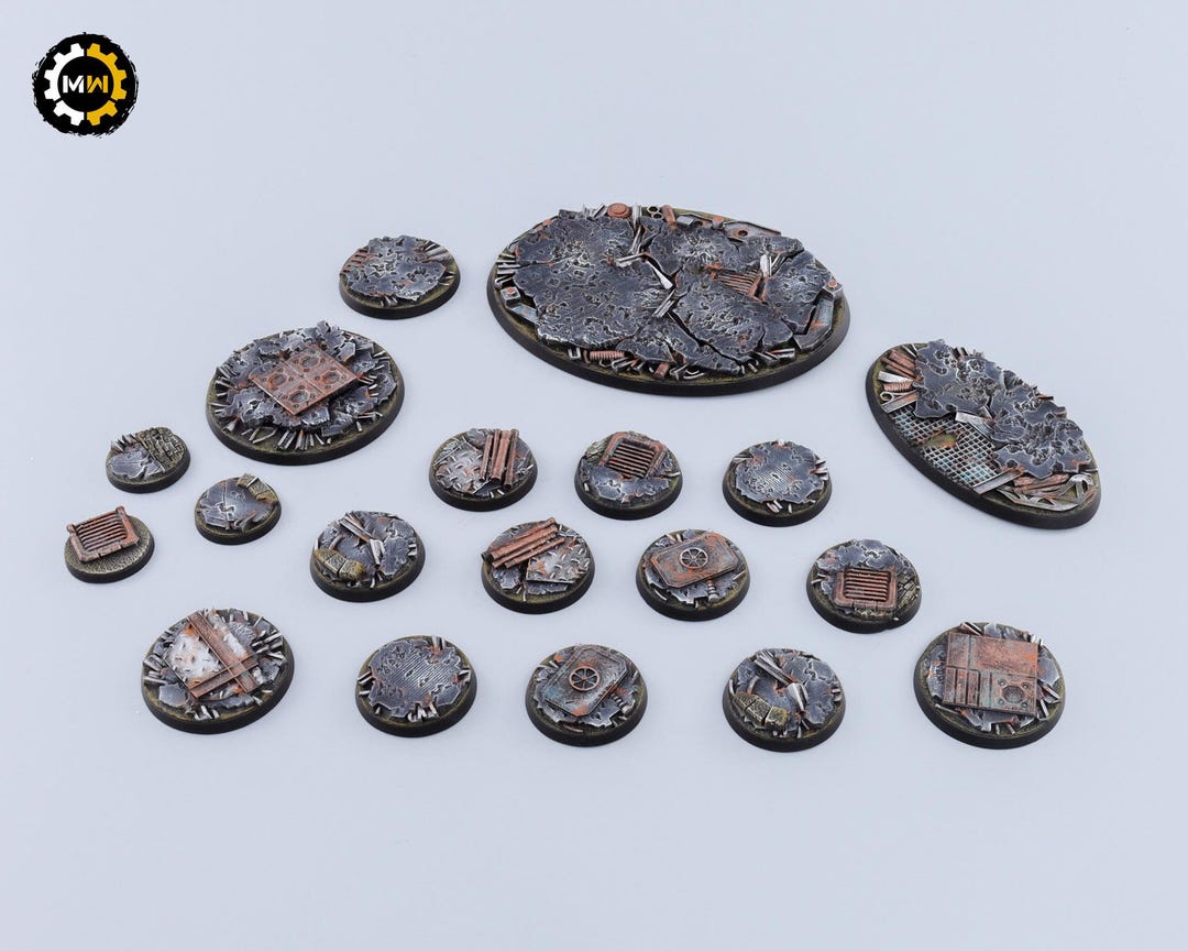 Urban Ashes - Battle Ready 3D Bases for Wargames, Miniatures, Figures ...