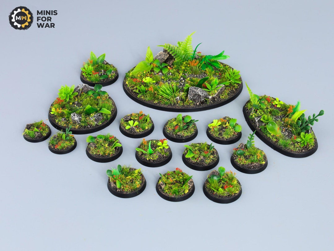Classic Jungle - Battle Ready Bases for Wargames, Miniatures, Figures ...