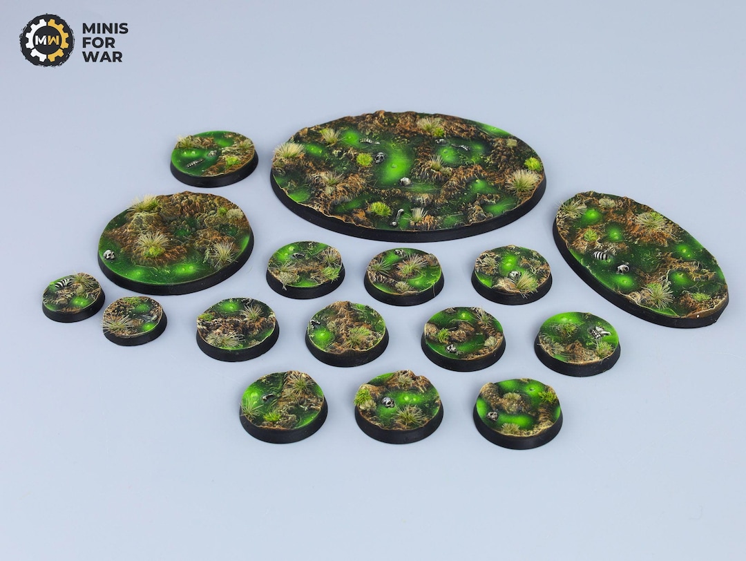 Toxic Swamp - Battle Ready 3D Bases for Wargames, Miniatures, Figures ...