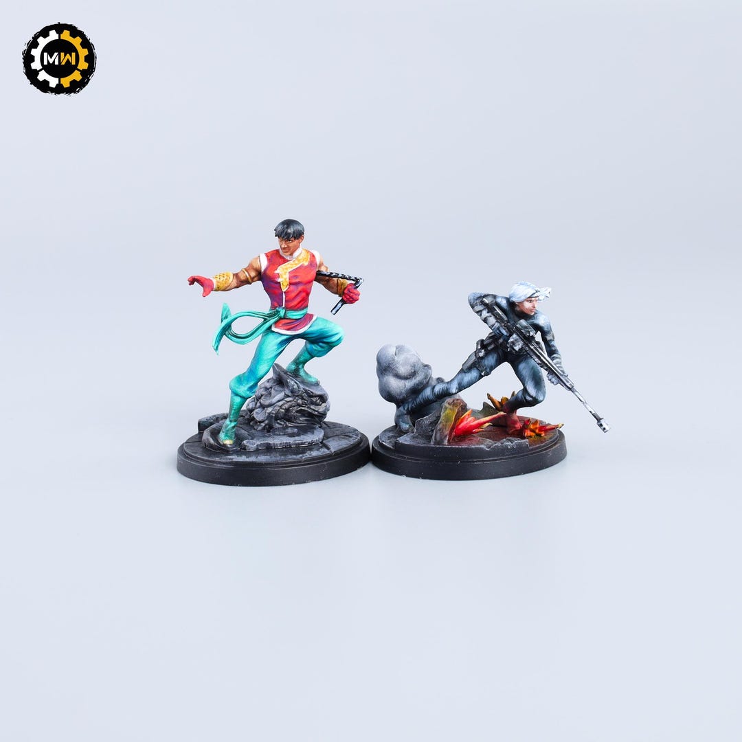 Marvel Crisis Protocol Shang-chi & Silver Sable painted - Etsy