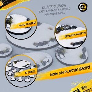 Classic Snow - Battle Ready Bases for Wargames, Miniatures, Figures ...