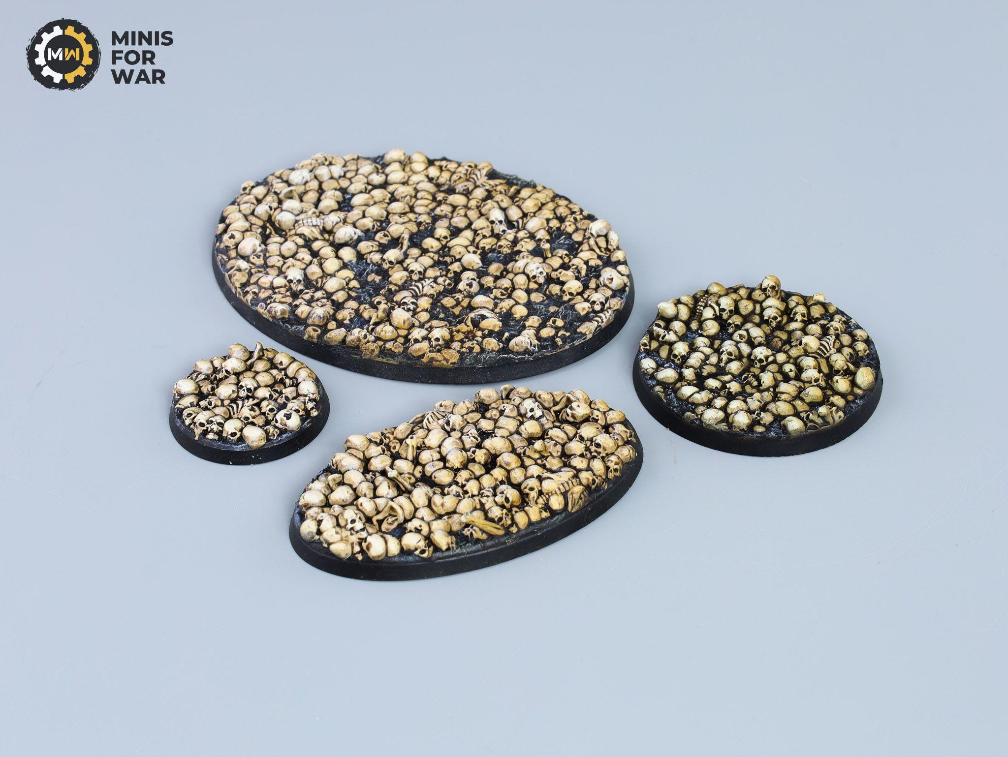 Skulls - Battle Ready 3D Bases for Wargames, Miniatures, Figures ...