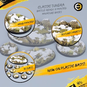 Classic Tundra - Battle Ready Bases for Wargames, Miniatures, Figures ...