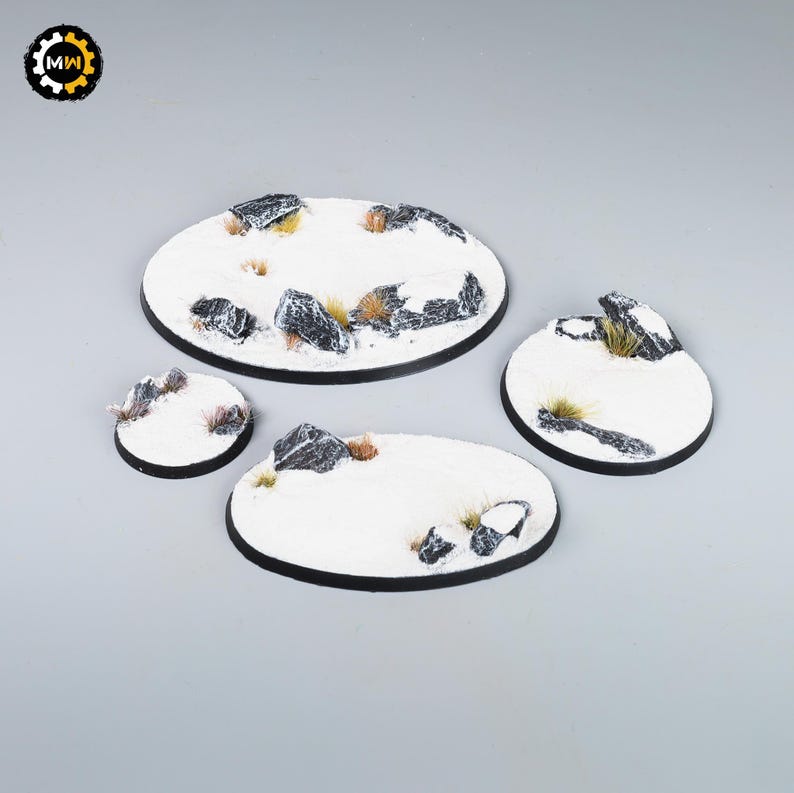Classic Snow - Battle Ready Bases for Wargames, Miniatures, Figures ...
