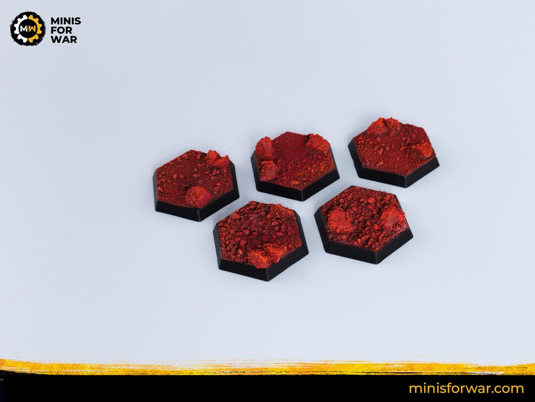 Classic Martian - Hex - Battle Ready Bases for Wargames, Miniatures ...