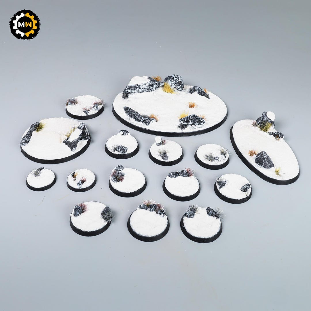 Classic Snow - Battle Ready Bases for Wargames, Miniatures, Figures ...