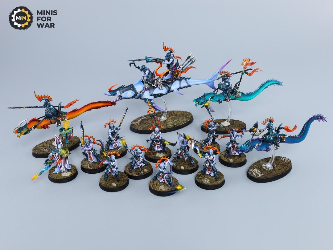 Age of Sigmar Idoneth Deepkin Spearhead PAINTED - Etsy UK