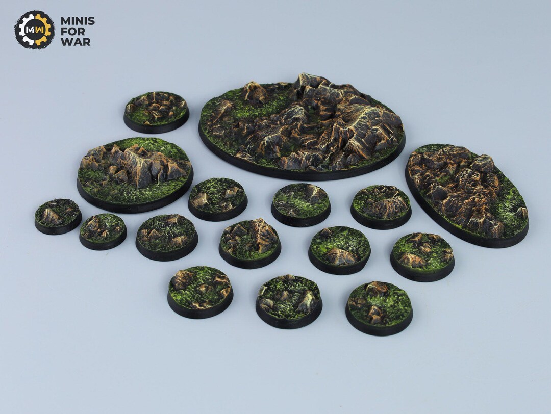 Highlands - Battle Ready 3D Bases for Wargames, Miniatures, Figures ...