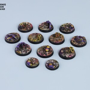 Alien Hive Battle Ready Bases for Wargames, RPG Different Sizes PAINTED ...