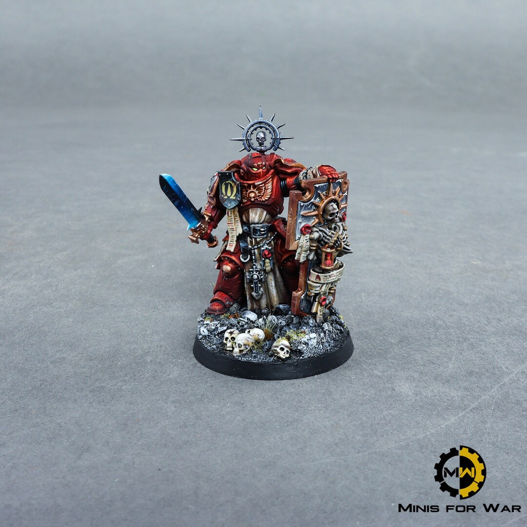 40k Space Marines Blood Angels Primaris Bladeguard Captain PAINTED - Etsy
