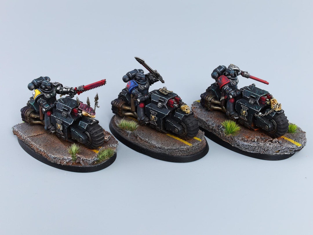 40k Deathwatch Space Marines Primaris Outriders III PAINTED - Etsy
