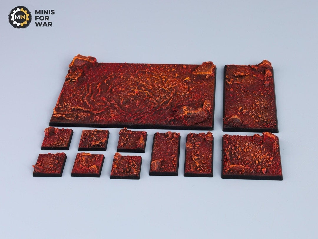 Classic Martian - Square - Battle Ready Bases for Wargames, Miniatures ...