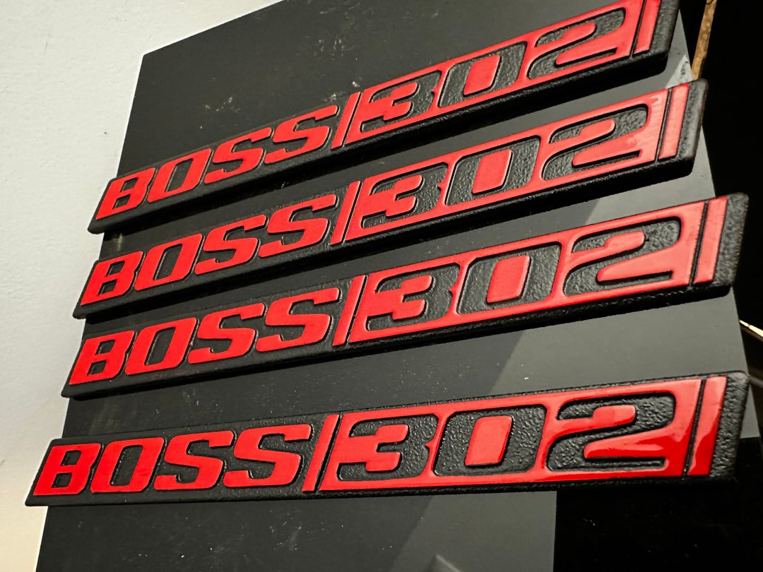 Custom Made Boss 302 Emblems Paint Matched in Race Red - Etsy