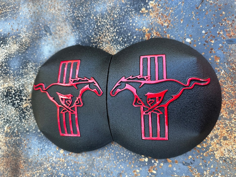 2005-2014 Ford Mustang Strut Tower Covers set of 2 Embossed - Etsy