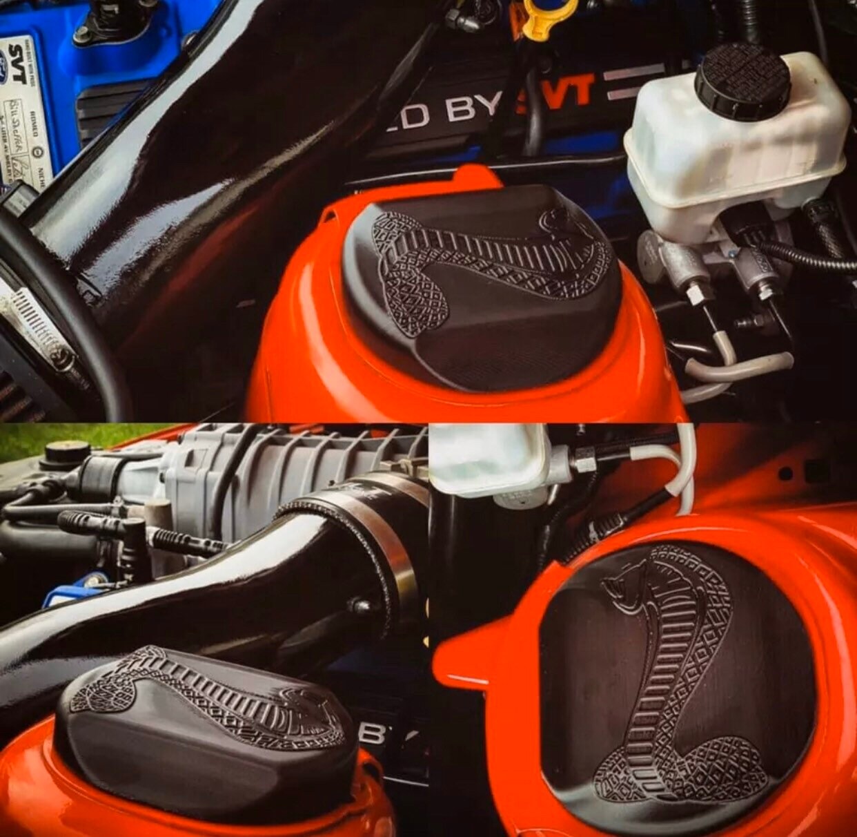 2005-2014 Ford Mustang Strut Tower Covers set of 2 Embossed - Etsy