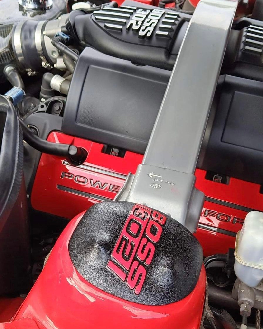 2005-2014 Ford Mustang Strut Tower Covers (set of 2) Embossed Boss 302 ...