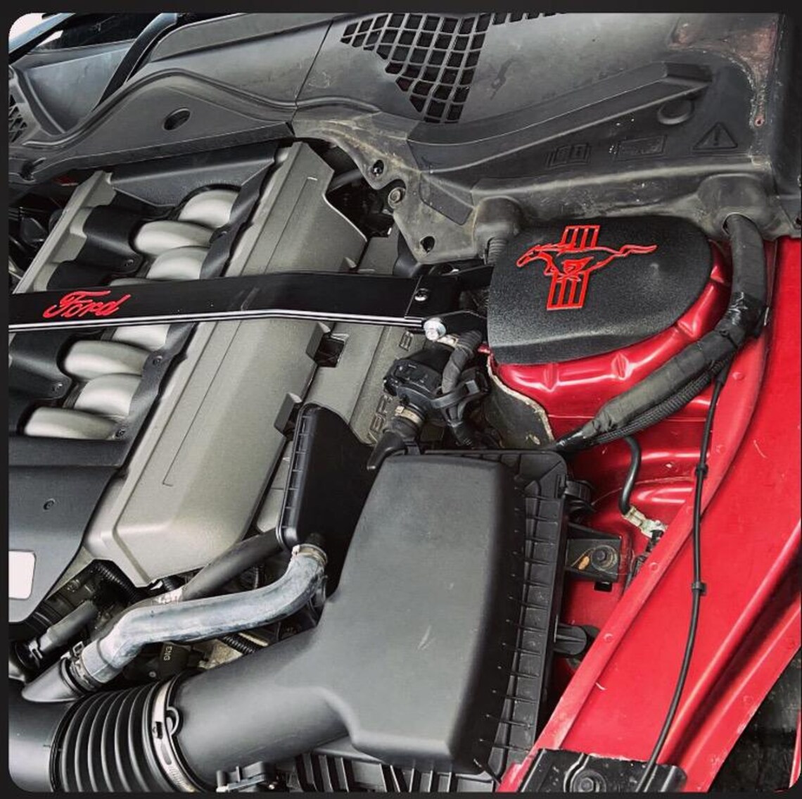 2015-2026 Mustang Strut Tower Covers (set of 2) GT 60 Years (choose ...