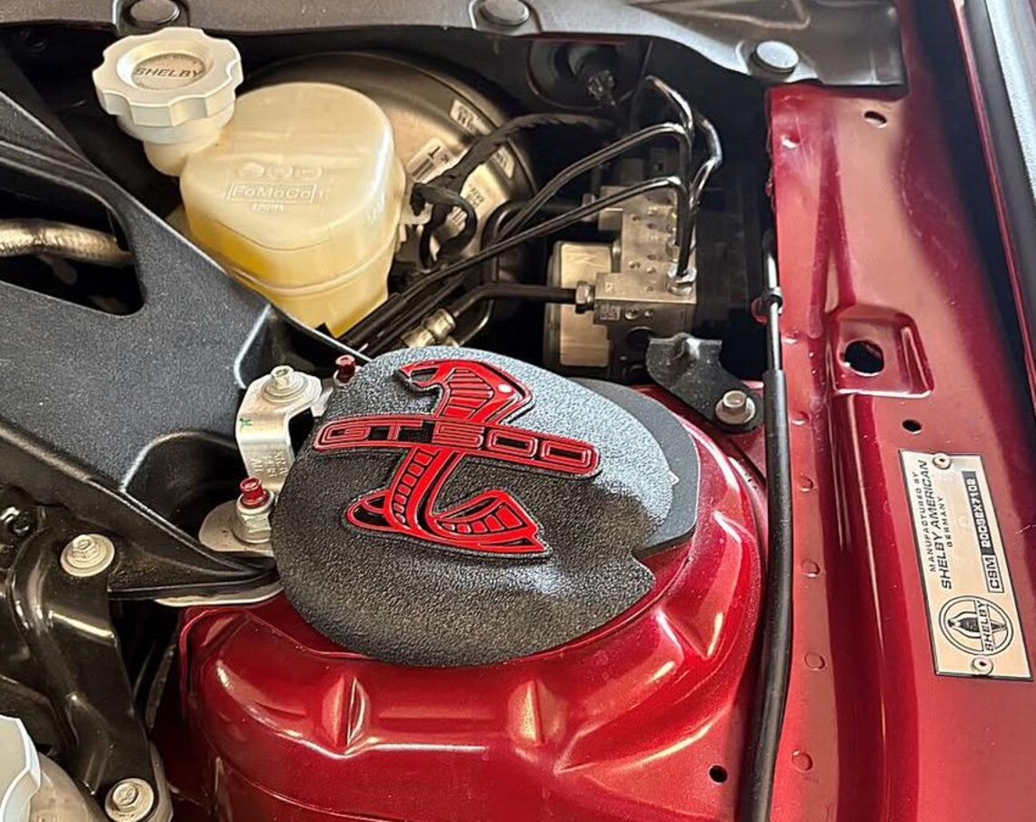2020-2022 Ford Mustang GT500 Strut Tower Covers (predator) (choose Logo ...