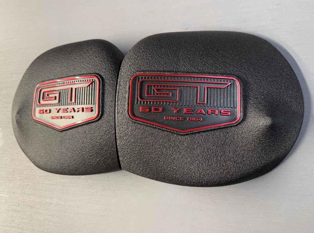 2015-2026 Mustang Strut Tower Covers (set of 2) GT 60 Years (choose ...