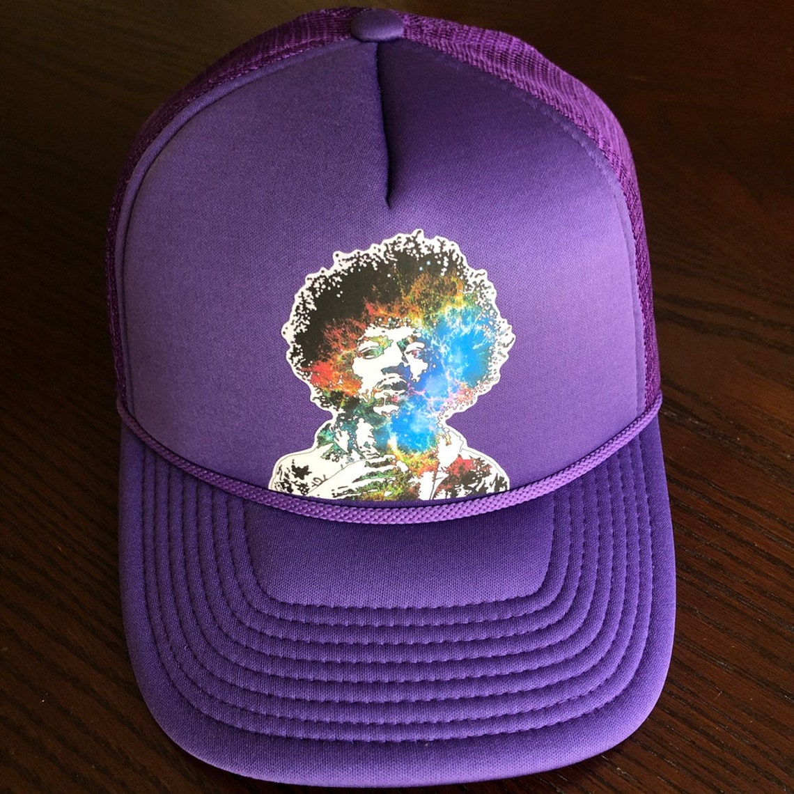 Jimi Hendrix Round Bill Trucker Hat Adjustable One Size Fits - Etsy