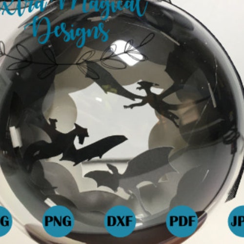 Christmas Phoenix Shadow Box 3D Christmas Ornament Digitial - Etsy