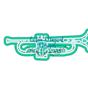 3D Mandala Music Instrument Trumpet Paper Cut File Digital Download SVG ...