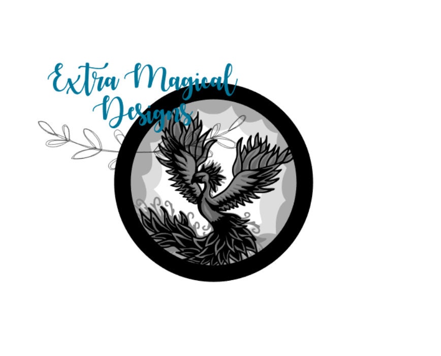 Christmas Phoenix Shadow Box 3D Christmas Ornament Digitial - Etsy