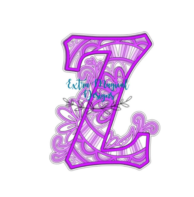 3D Mandala Letter Z Paper Cut File Digital Download SVG - Etsy