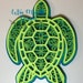 3D Mandala Sea Turtle Paper Cut File Digital Download SVG Template - Etsy