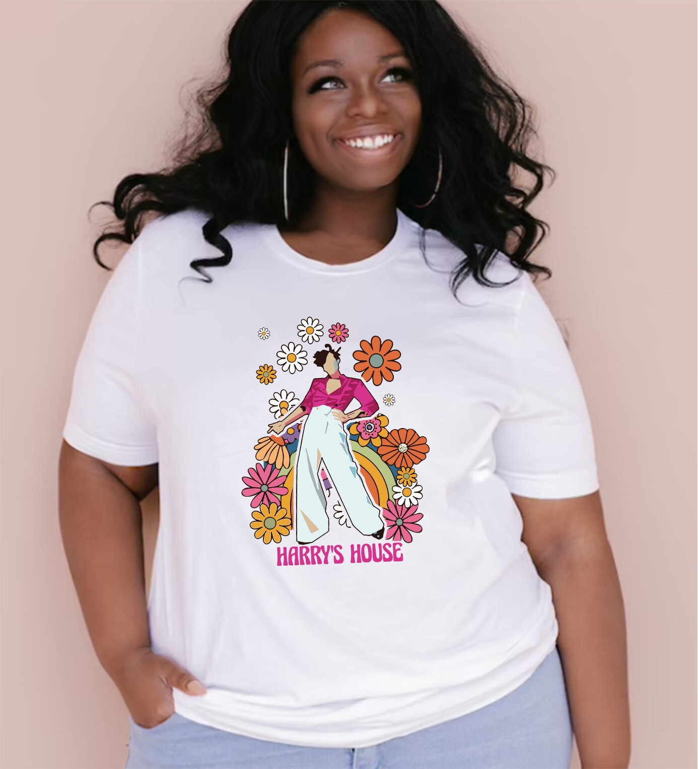 Harry's House Retro Harry Merch Hoodie T-shirt Free - Etsy UK