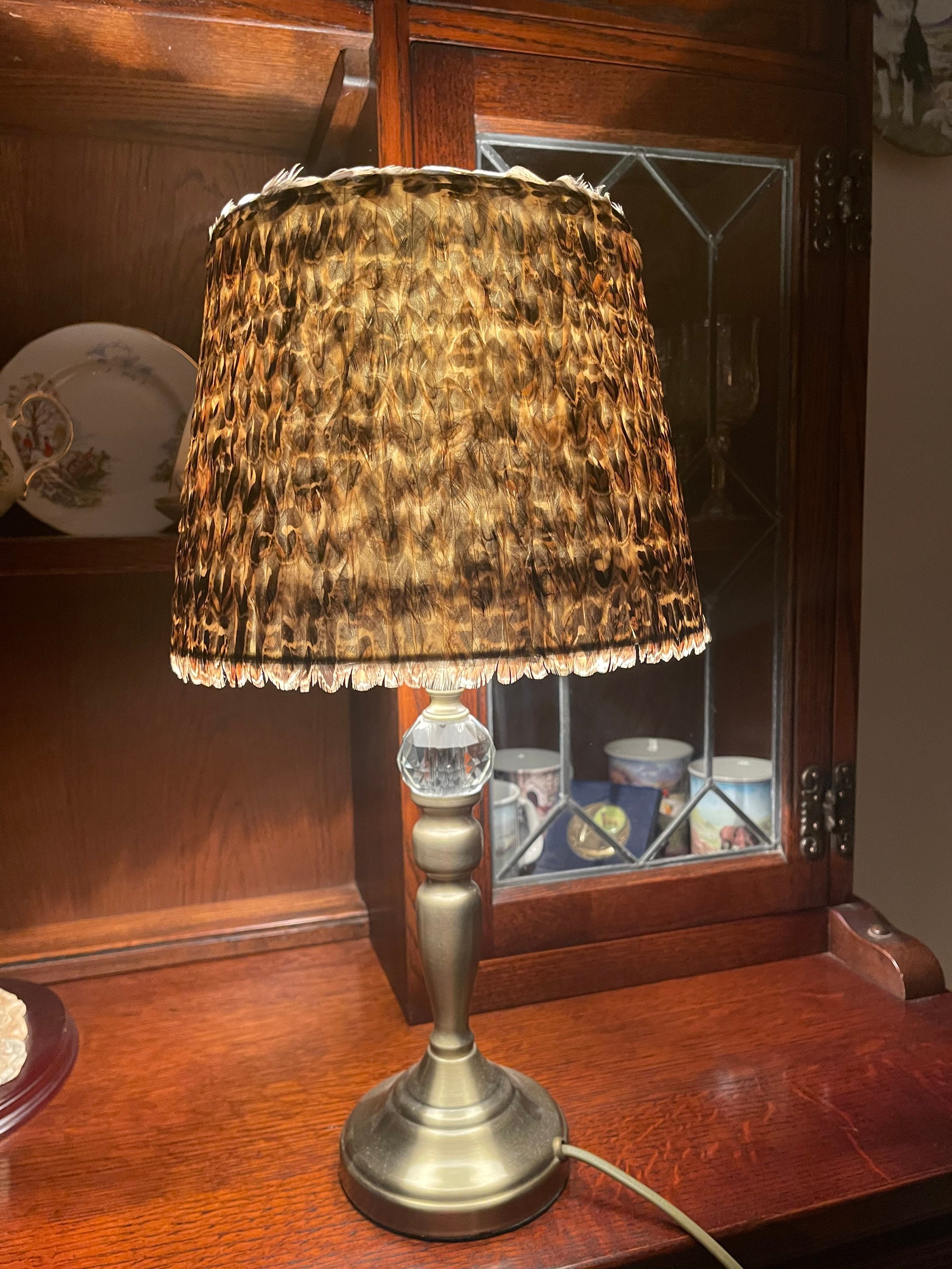 Stunning Pheasant Feather Lamp Shade - Etsy