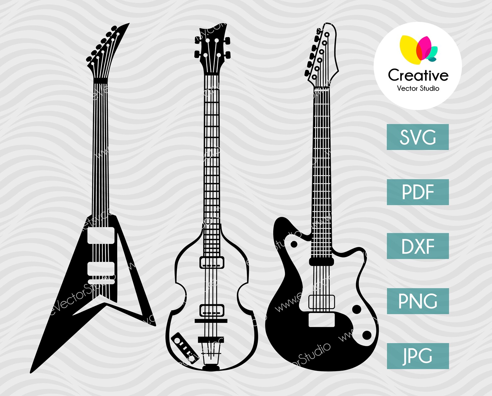 Guitar SVG bundle Electric Guitar svg Acoustic Guitar svg | Etsy
