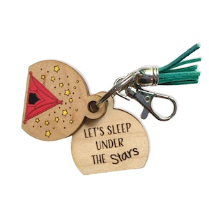 Laser Cut Digital File / Camping Keychain SVG / Glowforge / Campfire ...