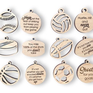 Laser Cut Digital File / Sports Keychain SVG, PNG / Glowforge ...