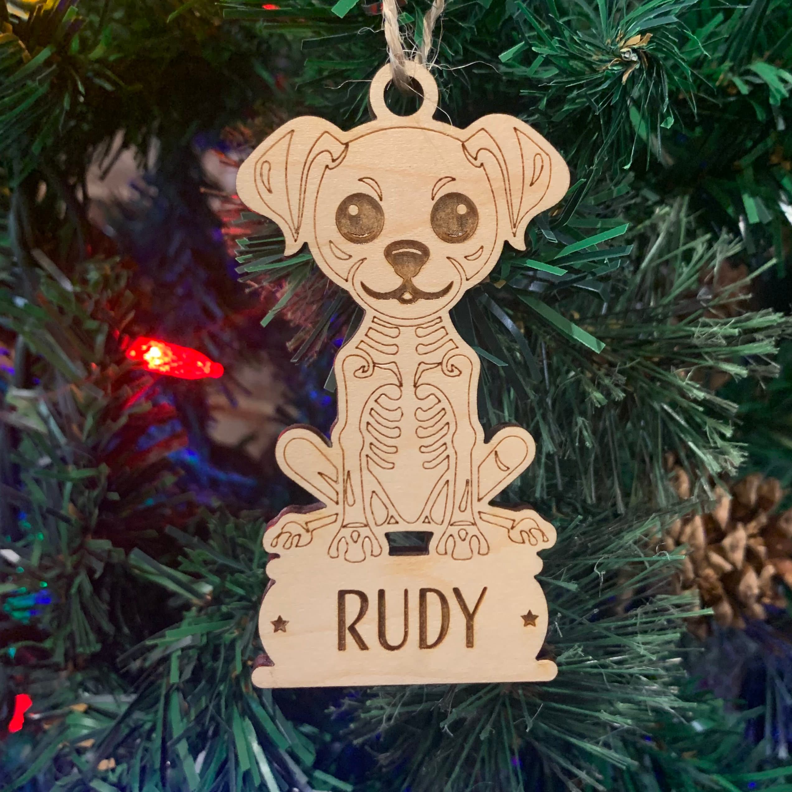 Laser Cut Digital File / Family Skeleton Christmas Ornaments SVG, PNG ...