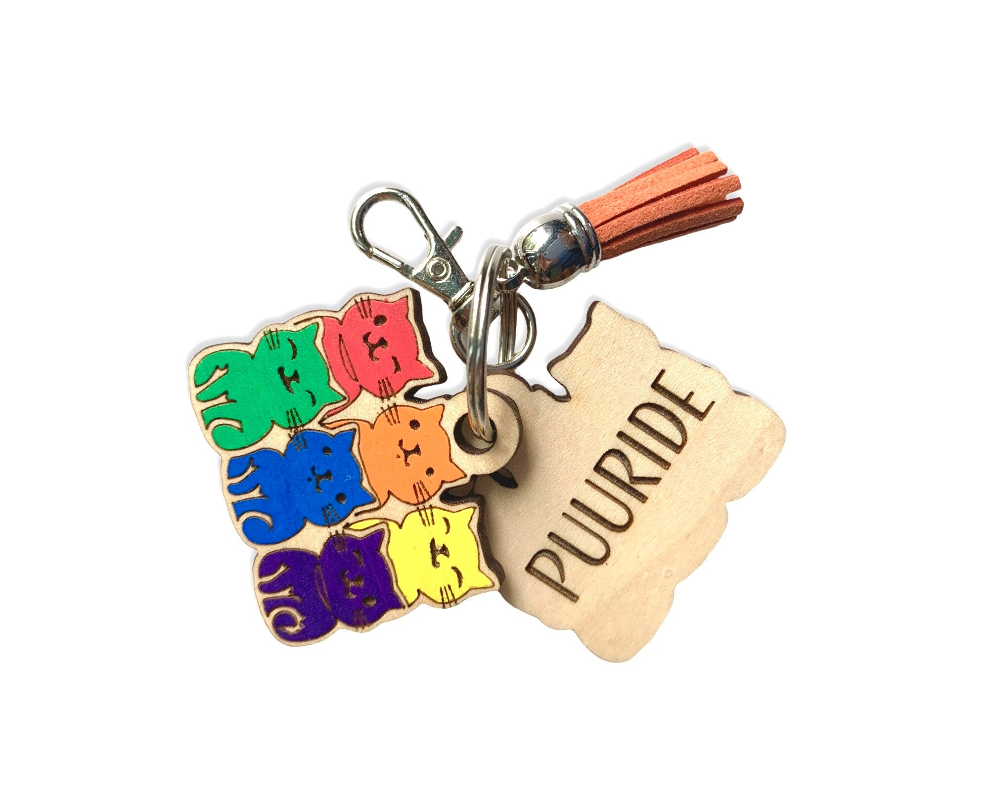Laser Cut Digital File / Pride Keychain SVG / Glowforge / Gay Pride ...