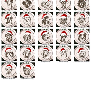 Laser Cut File / Christmas Ornament Digital File / Santa Paws Dog Breed ...