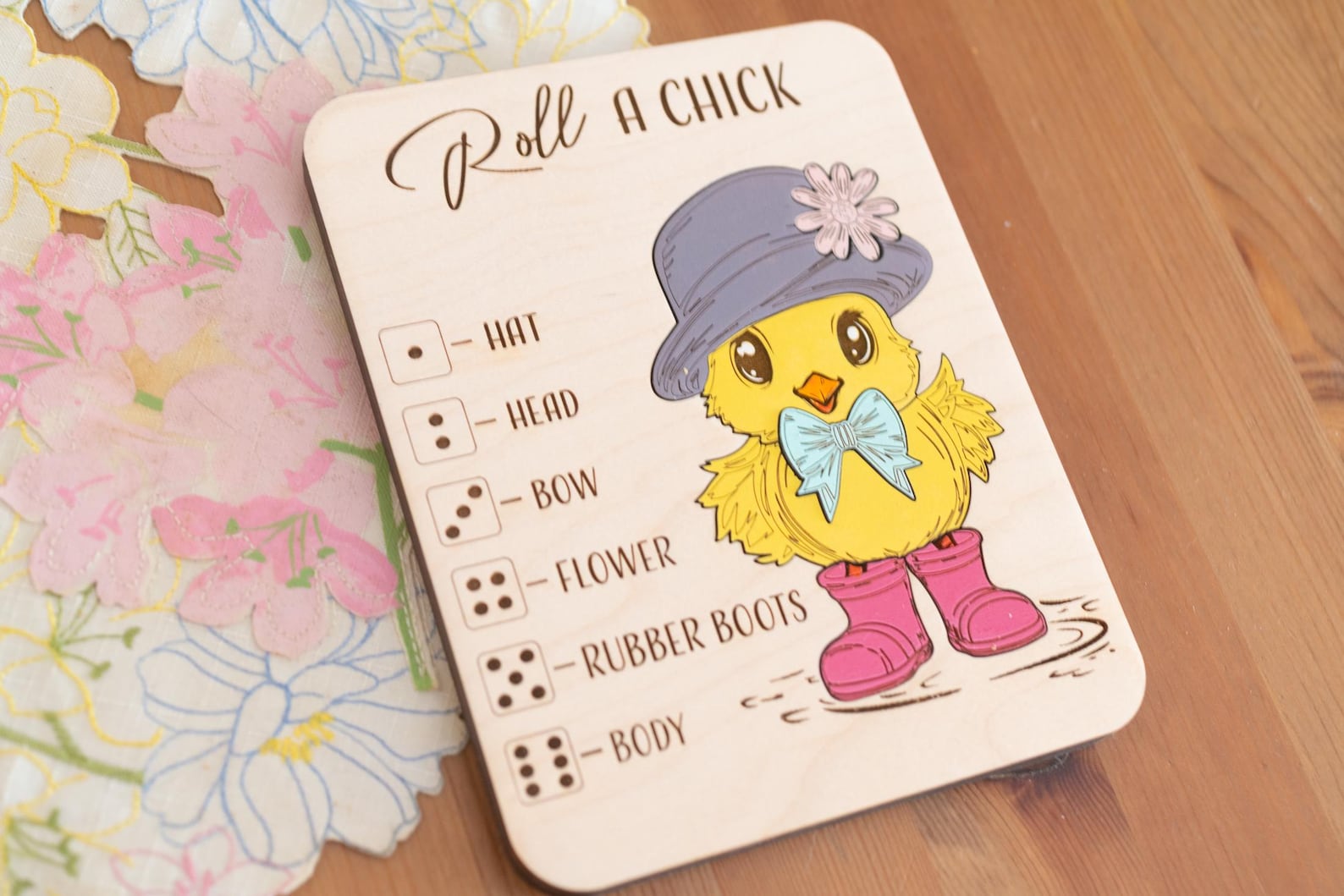 Laser Cut Digital File, Easter Egg Roll A Chick Puzzle Game SVG ...
