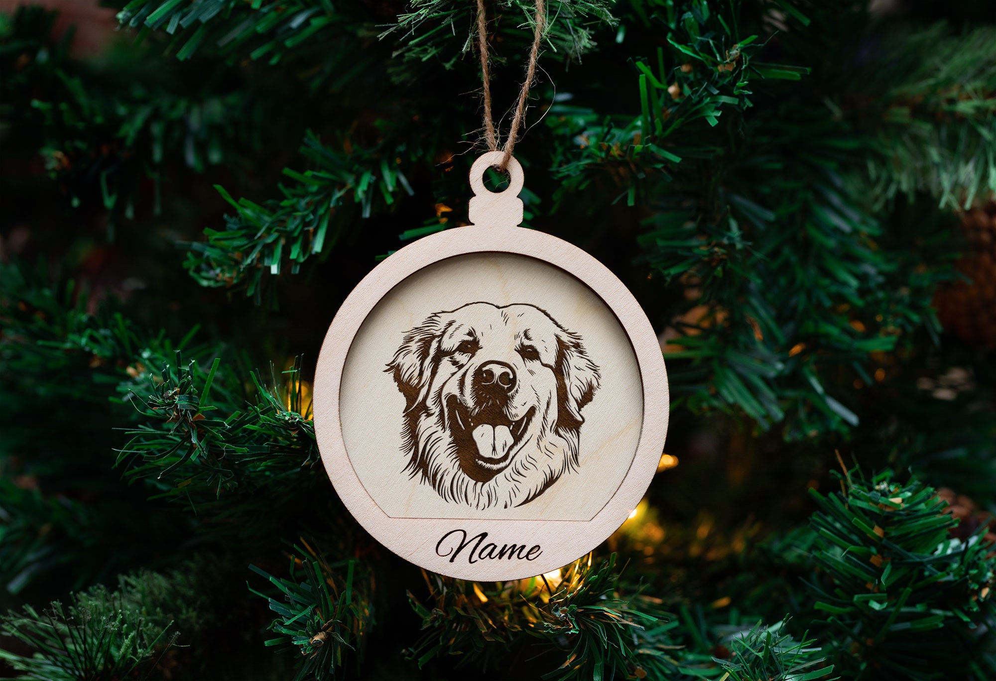 Laser Cut File / 3D Wood and Acrylic Christmas Ornament Digital File ...