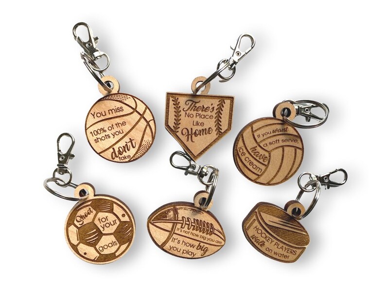 Laser Cut Digital File / Sport Keychain and Magnet SVG, PNG / Glowforge ...